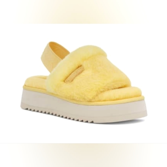 UGG | Shoes | New Ugg Koolaburra Cozy Slides In Pale Yellow | Poshmark